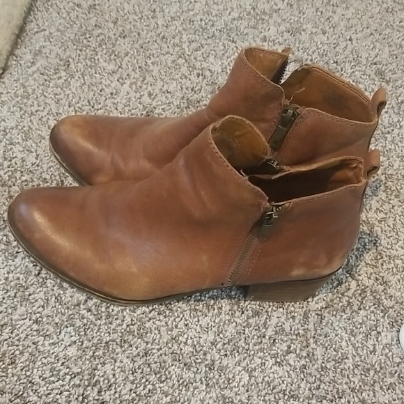 Lucky Brand | Shoes | Lucky Brand Tan Ankle Booties | Poshmark